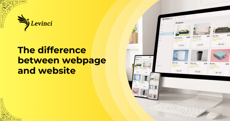 The difference between webpage and website - Levinci Group